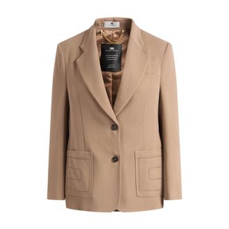 Elisabetta Franchi Femme, Vestes, Brun, Taille: 36 FR Blazers