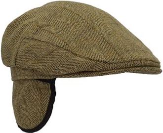 Walker and Hawkes Casquette Plate de Trappeur - en Tweed - Unisexe - Sauge Clair - L (59cm)