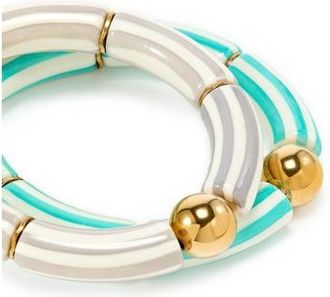 Au Printemps Paris Lot de 2 bracelets &agrave; rayures
