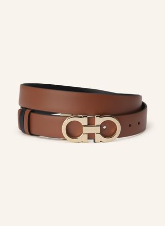 Ferragamo Ferragamo Lederg&uuml;rtel Donna Zum Wenden braun