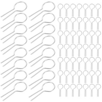 Cabilock 200 St&uuml;ck Brennofen Brennnadeln P F&ouml;rmig aus Hitzebest&auml;ndigem Ton f&uuml;r Glasfusion und Keramik Brennofenzubeh&ouml;r zum Sicheren Aufh&auml;ngen von Anh&auml;ngern Sel