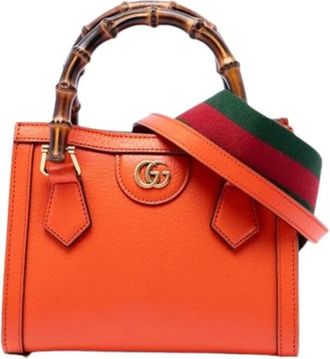 Gucci Pre-owned Diana Handbag - Femme - Pre-owned - Orange - Taille: ONE Size