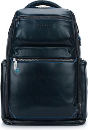 Piquadro Rucksack aus Leder - Schwarz