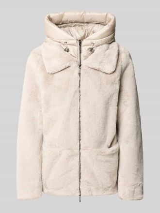 AMBER & JUNE Regular Fit Jacke aus Kunstfell