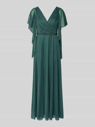 Vera Mont Maxikleid in Glitzer-Optik mit V-Ausschnitt