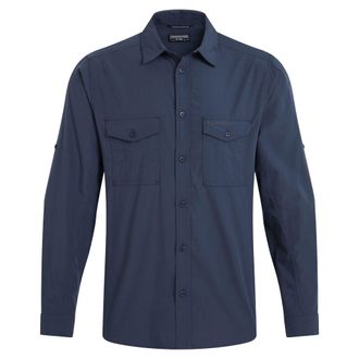 Craghoppers Kiwi II Hemd f&uuml;r Herren, Lang&auml;rmlig (Schattiertes Blau)