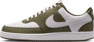 Nike Nike Homme Court Vision Low Schuh für Herren Chaussure, Medium Olive Blanc, 44.5 EU