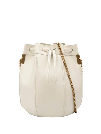 Saint Laurent 2018 Small Leather Talitha bucket bag - Blanc