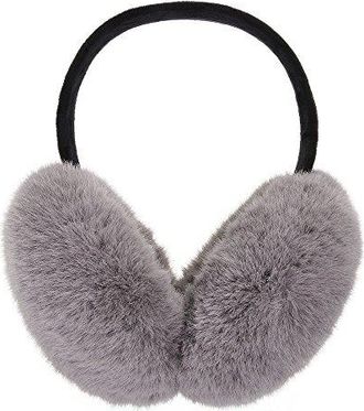 ZLYC Hiver Mignon Pliables Cache Fausse fourrure Oreilles pour Femmes(Gris),Taille Unique