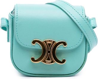 Celine Sac bandouli&egrave;re en cuir pr&eacute;-poss&eacute;d&eacute; - Femme - Pre-owned - Bleu - Taille: ONE Size