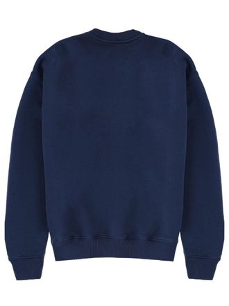 Autry Logo-Embroidered Cotton Sweatshirt - Blue