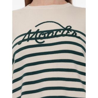 Moncler Striped Wool Sweater - Green