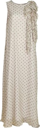 P.A.R.O.S.H. P.a.r.o.s.h., Femme, Robes, Beige, Taille: 42 FR Maxi Dress