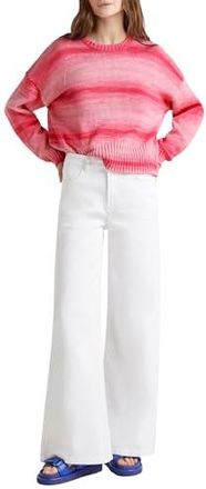 Benetton Maglia G/C M/L 108fd10dh Sweater, Rose, Medium Femmes