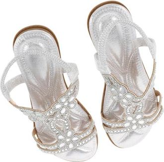 Garneck Sandales &agrave; Paillettes Pour Femme Sandales &Eacute;t&eacute; Scintillantes Chaussures Confortables Pour Plage Et Shopping