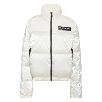 Plein Sport Femme, Sport, Blanc, Taille: 42 FR Nylon Bomber