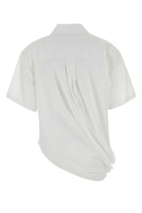 Loewe Womens White Poplin Shirt Exterior: Cotton Camicie