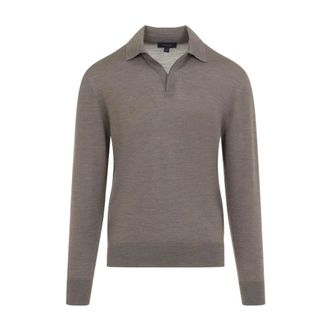 Sease Sease - Lasca Polo - Homme - Tops - Beige - Taille: M
