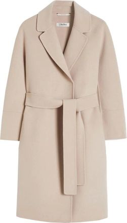 Max Mara Femme, Manteaux, Beige, Taille: 34 FR Arona Belted Coat