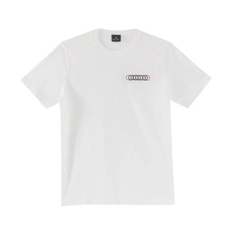 Paul Smith Wei&szlig;es Baumwoll-T-Shirt mit Grafischem Kreisdruck - - Tops - Herren - Wei&szlig; - XL