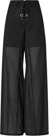 Pinko Pinko, Femme, Pantalons, Noir, Taille: 34 FR Wide Pantalons