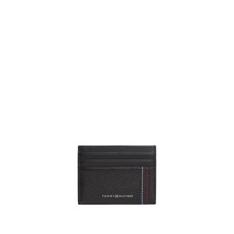 Tommy Hilfiger Porte-cartes ray&eacute; en cuir