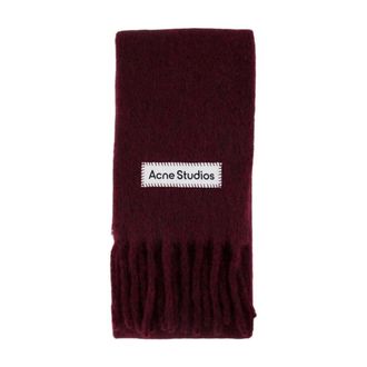 Acne Studios Schmaler Mohair-Schal - - Accessories - unisex - Rot - ONE SIZE