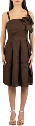 LuckyLu Femme, Robes, Brun, Taille: 42 FR Ab28Pf Midi Dress