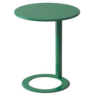 Generic Kleiner Beistelltisch, runder C-f&ouml;rmiger Metalltisch mit rundem Fu&szlig;, Nachttisch, Gartentisch f&uuml;r Wohnzimmer, Schlafzimmer, Balkon oder B&uuml;ro
