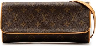 Louis Vuitton Hobo Bags - Monogram Pochette Twin GM - Gr. unisize - in Braun - f&uuml;r Damen