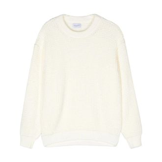 Family Fir$t Milano Round-Neck Strickwaren - - Knitwear - Herren - Wei&szlig; - XL