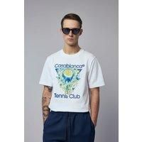 Casablanca Bright White Jersey T-shirt