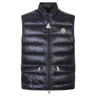 Moncler Homme, Vestes, Bleu, Taille: 2XL Gui Quilted Down Vest