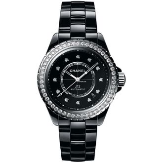 Chanel Femme, Accessoires, Noir, Taille: ONE Size J12 Automatique Montre en C&eacute;ramique Noire