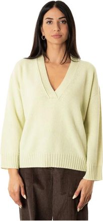 VANIS&Eacute; Maglia maxi V Joanna - Femme - Pulls - Vert - Taille: 36 FR