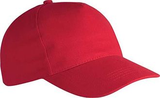 K-up Casquette Coton épais - 5 Panneaux - Rouge, One Size, Homme