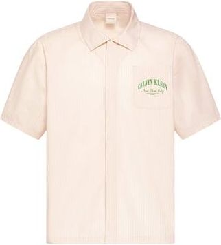 Calvin Klein Chemise &agrave; manches courtes ray&eacute;e en coton