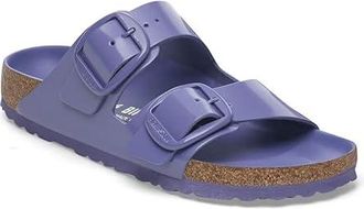 Birkenstock ARIZONA BIG BUCKLE, Chaussons Sandales Mode, Cuir Peinture, High Shine Purple Dusk, 37 EU Stretta