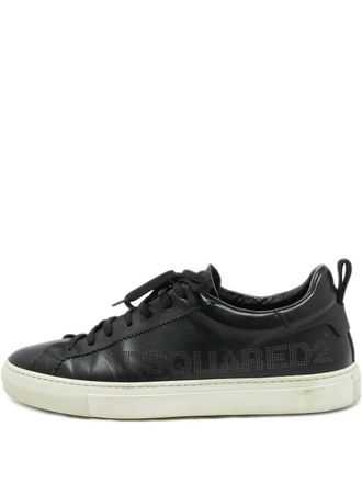 Dsquared2 Pre-owned Sneakers mit perforiertem Logo - Schwarz