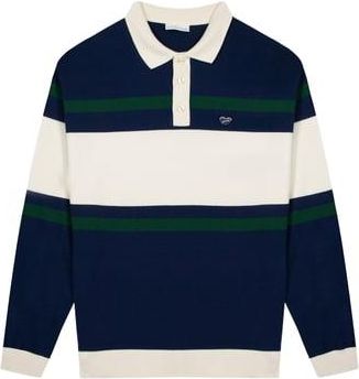 Maison Labiche Polo oversize en coton ray&eacute;