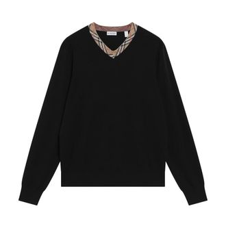 Burberry Maxim Pullover - - Knitwear - Herren - Schwarzk - L