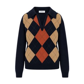 Jucca V-Ausschnitt Strickware - - Knitwear - Damen - Blau - XS