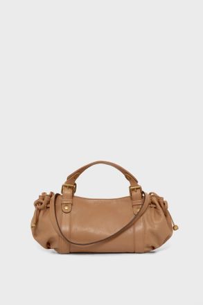 Gerard Darel Mini sac &agrave; main en cuir - 12H - Caramel