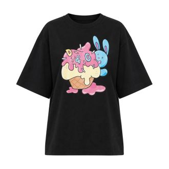 Dolce & Gabbana T-Shirts - - Tops - Damen - Schwarzk - XL