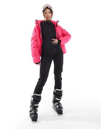 Superdry Ski Luxe - Hochwertige Schneehose im Leggingsstil in Schwarz