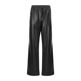 John Richmond Femme, Pantalons, Noir, Taille: 36 FR Pantaloni Ecopelle