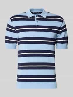 Review Slim Fit Poloshirt aus Viskose-Mix