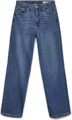 Vero Moda Jean VMTESSA pour Femme, Coupe Large, Taille Haute, Denim Bleu m&eacute;dium, 27W / 30L