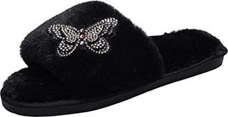 Generic Pantoufles dhiver pour homme et femme - En mousse &agrave; m&eacute;moire de forme - Antid&eacute;rapantes - Doubl&eacute;es - Chaudes - En peluche - Pour lext&eacute;rieur et lint&eacute;rieu