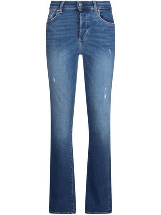 Liu Jo Straight-Leg-Jeans mit hohem Bund - Blau